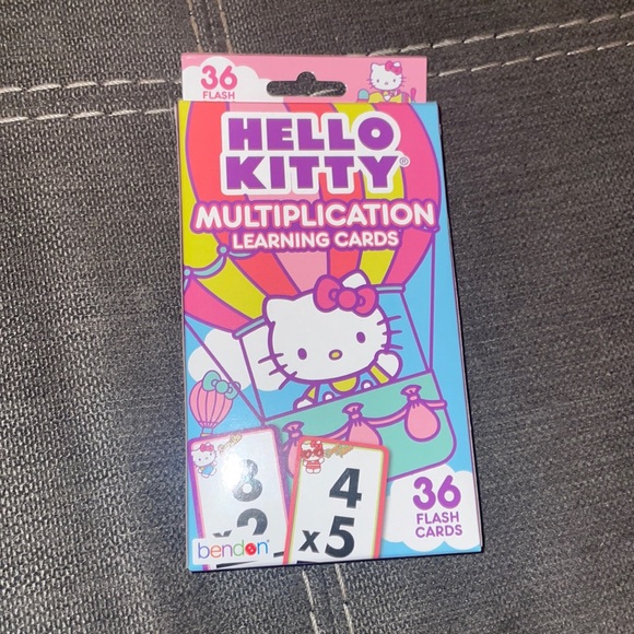Hello Kitty | Other | Hello Kitty Multiplication Learning Cards | Poshmark